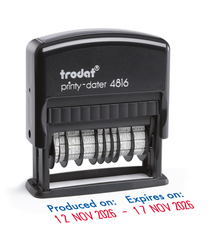 4816/PL – Printy Double Dater – Rubber Stamp Maker